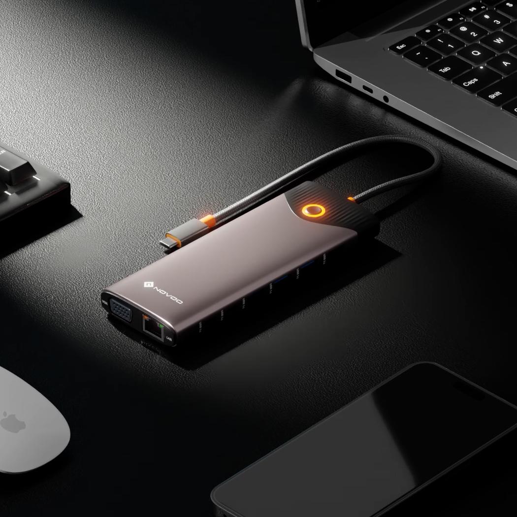 NOVOO Launches 15-IN-1 Screen ON/OFF Docking Station: A Powerhouse for