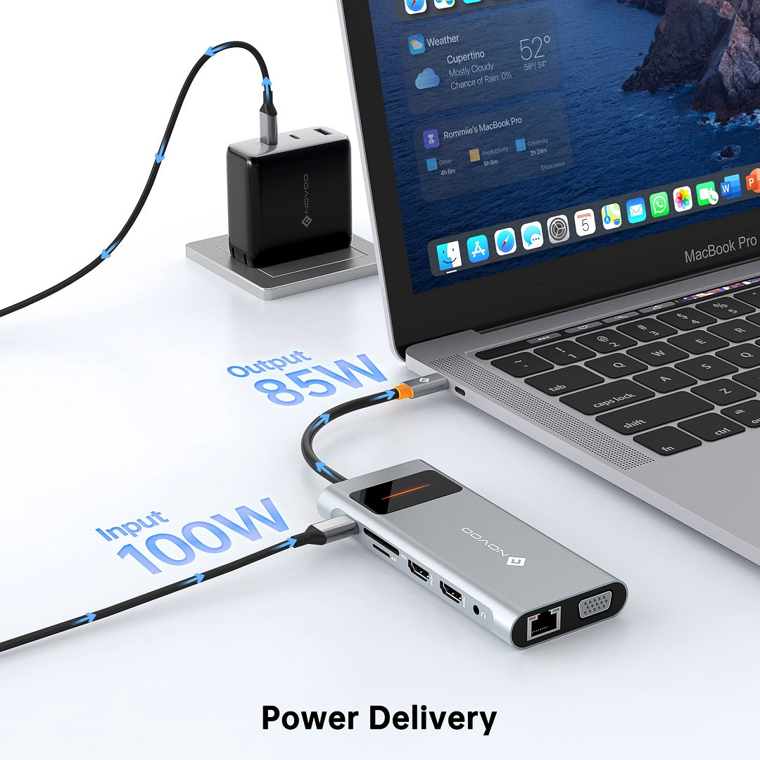 NOVOO 12 in 1 RM12F PD Docking Station